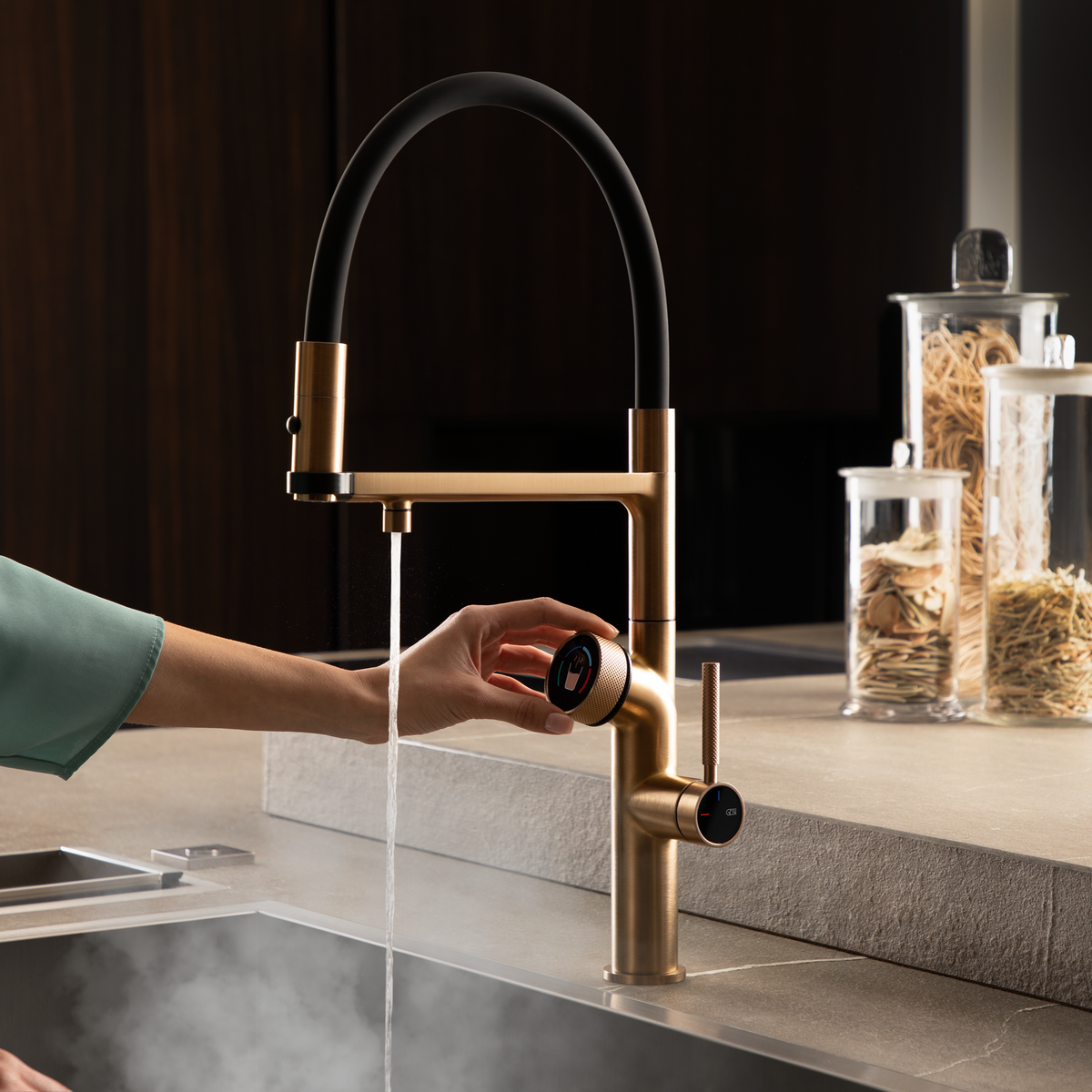 Gessi Vita - Custom luxury kitchen mixer - 60722 - Gessi EN