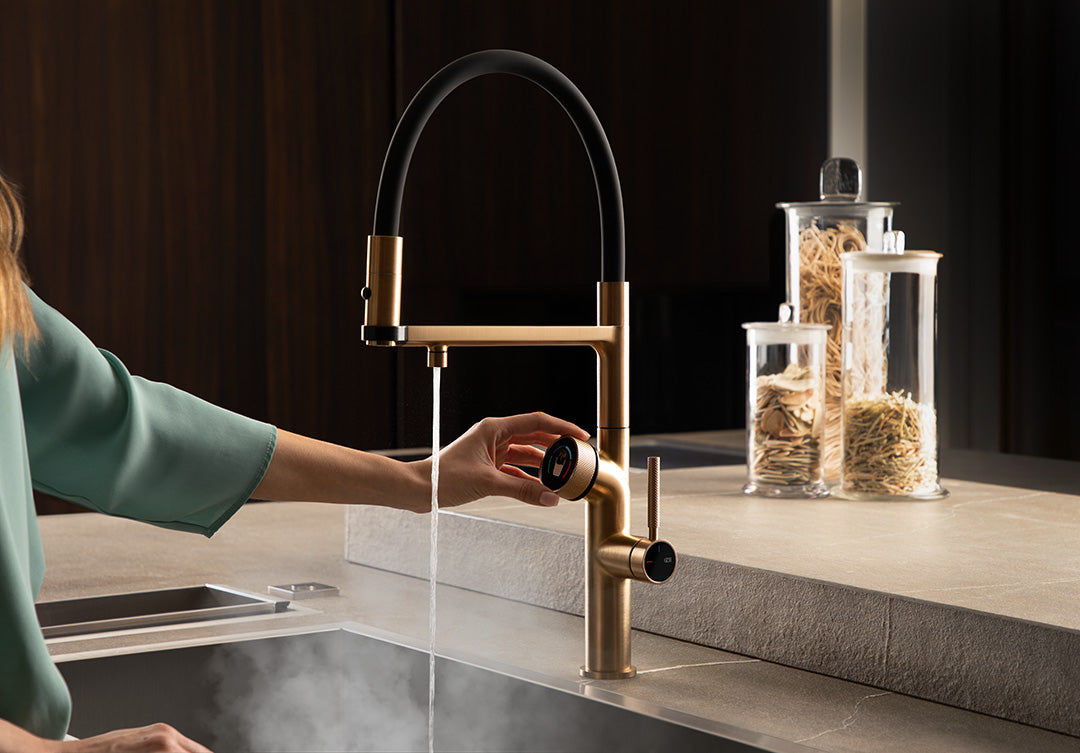 Gessi Vita - Custom luxury kitchen mixer - 60722 - Gessi EN